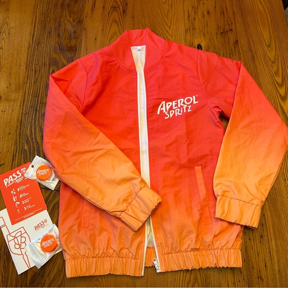 aperol spritz | Jackets & Coats | Aperol Spritz Windbreaker Size Medium ...